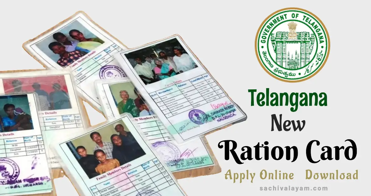 Telangana New Ration Card Apply Online Status Sachivalayam